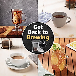 Gold Lion Gear French Press Replacement Filter (2pack) - Includes Metal Center Ring - Universal 8Cup Stainless Steel Reusable Filter