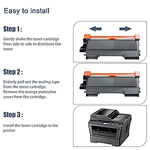 Compatible High Yield 1 Pack Black TN-450 TN450 Toner Cartridge Replacement for Brother DCP-7060D 7065D Intellifax 2840 2940 MFC-7240 7360N 7365DN 7460DN 7860DW HL-2130 2132 2220 Printers -by HNQGSM