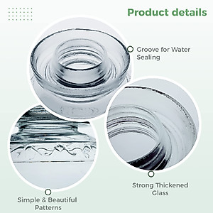 Anjetan 1.5L/2.5L/4.5L Glass Fermenting Jar, Large Capacity Sealed Pickle Jar, (A 1.5L/52oz)