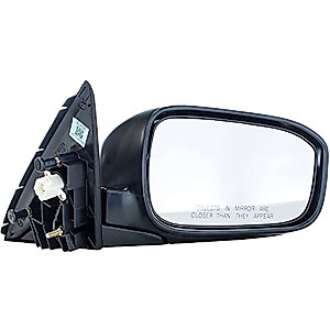 Passenger Side Mirror for Honda Accord LX/EX/SE Models 4door sedan (2003 2004 2005 2006 2007) Manual Folding Power Adjusting Non-Heated Right Side Rear View Outside Door Mirror Replacement - HO1321152
