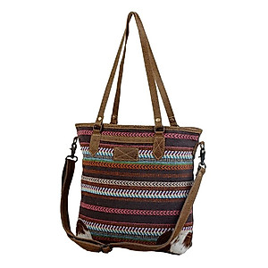 Myra Bag Braided Shoulder Bag Upcycled Cotton & Leather S-2820