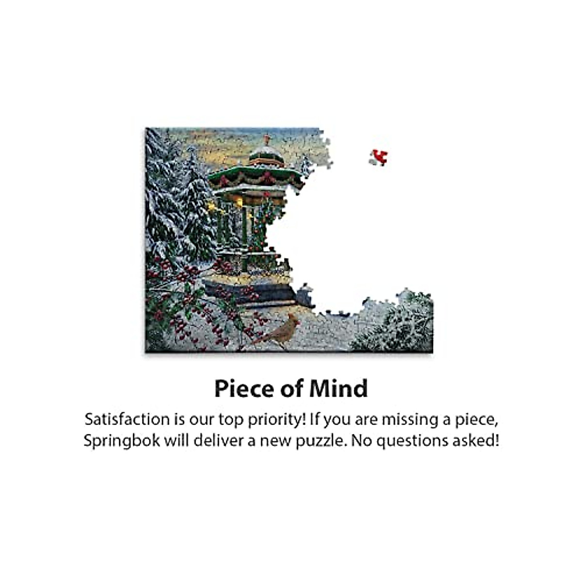 Springbok 1000 Piece Jigsaw Puzzle Holiday Gazebo - Made in USA