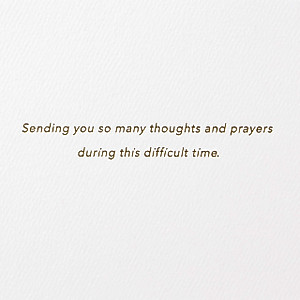 Hallmark Signature Sympathy Card (Many Thoughts and Prayers)