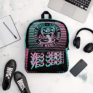 Ripple Junction Cobra Kai Yes Sensei Neon Backpack Officially Licensed