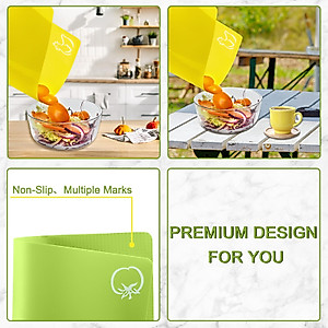 Gifcomda 3Pcs Plastic Cutting Board and 4Pcs Flexible Cutting Board, Cutting Boards for Kitchen/Travel, Black Cutting Board and Coloured Cutting Board Set with 4 Hooks, Dishwasher Safe