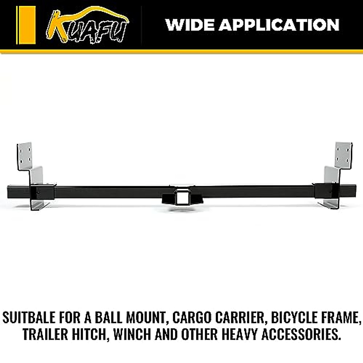 KUAFU Universal RV Trailer Hitch 2 Inch Class 3 Mount Receiver Tow Hitch Fits UP to 72" Frame Replacement for 13703 Adjustable