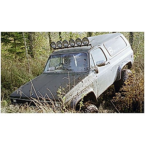 Bushwacker Cutout Pocket/Rivet Style Rear Fender Flares | 2-Piece Set, Black, Smooth Finish | 40004-11 | Fits 1973-1980 Blazer; 73-91 Jimmy; 73-87 GMC C1500; 75-80 K10/K20; 75-78 C15/R20/C25