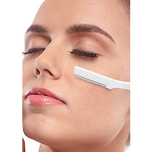 Seki Japan Face Beauty Trimmer, Women's Facial Razor, Disposable Facial Hair Removal Groomer, with Safety Cover 3 Pieces