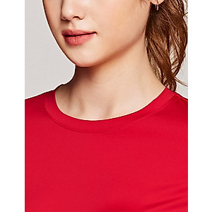 ATHLIO Women's UPF 50+ Long Sleeve Workout Shirts, UV Sun Protection Running Shirt, Dry Fit Athletic Tops, V Neck 2pack Navy/Charcoal, Large