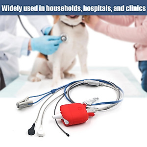 Veterinary Monitor for Dogs, Rechargeable Spo2 Oximeter Monitor for Cats, ECG Monitor Equipment for Pets, Portable Non-Contact Digital Thermometer,Easy Operation & BLE4.0 Connection