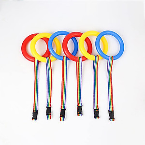 Kisangel 6 Pieces Kids Safety Walking Rope Preschool Toddlers Walking Rope with Ring for Daycare School, Nursery, Kindergarten