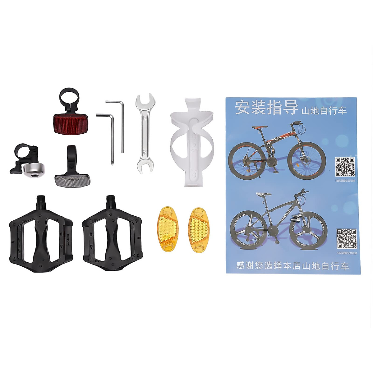 OCASAMI 26 Inch Folding Mountai Bike | Foldable Bike for Adults | 21 Speed Folding Bicycle with High-Carbon Steel | Dual Disc Brake | Adult Folding Bikes Folding MTB for Adults/Men/Women