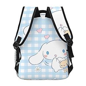 DIEZ Cinnamoroll Backpack Withe Side Pokect Large Suitable For Men Women ​hiking Camping Picnic Kawaii Gifts