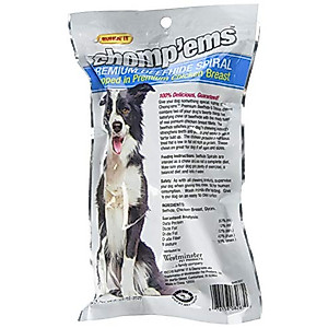 Chomp’ems Premium Beefhide Chews for Dogs, 2 Chews (Pack of 3)