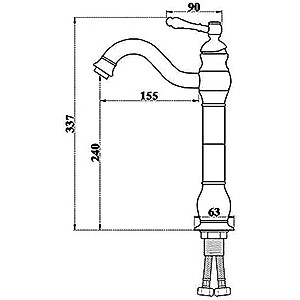 KNKQZXVDF -Taps,Faucets,Modern Kitchen Faucet Brass Hot and Cold Faucet Mixer Tap Bathroom Sink Mixer Taps Bathtub Mixer Taps Bathroom Sink Faucet/Que Brass(Que Brass)