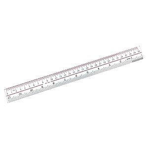 4 PCS Ruler 12 Inch, Ultra Clear Plastic Rulers, Transparent Acrylic Ruler with Inches and Centimeters, Professional 12 Inch Ruler for School, Sewing, Office, Rulers for Kids