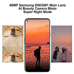 CUBOT Unlocked Phone, X30 8GB+128GB Unlocked Cell Phone, 6.4" Screen Android Phone, 48MP Camera, 4G Dual SIM Phone, 4200mAh Battery, AT&T, GSM, T-Mobile, US Version, Gradient Green