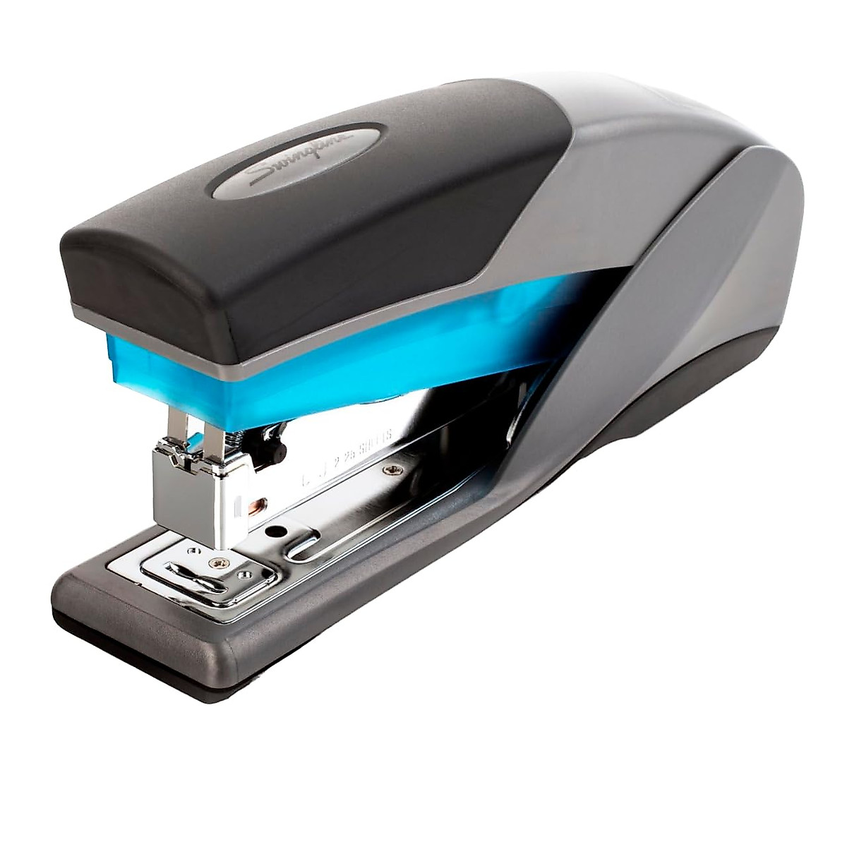 Swingline Stapler, Optima 25, Full Size Desktop Stapler, 25 Sheet Capacity, Reduced Effort, Blue/Gray (66404) - SWI66404