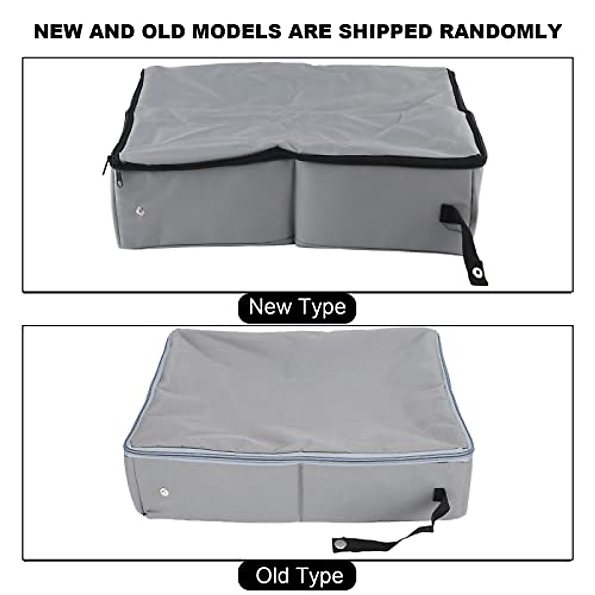 Cat Litter Box, Lightweight Foldable Oxford Cloth Pet Toilet Tray for Travel(Grey, L)