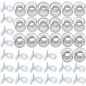 40 Pack Air Plant Stand Holder Tillandsia Airplant Container with Suction Cup Tabletop Planter Display Racks for Hanging Tillandsia House Plants