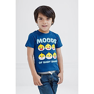 Pinkfong Baby Shark Daddy Shark Mommy Shark Infant Baby Boys 3 Pack Graphic T-Shirts Blue/Grey 24 Months