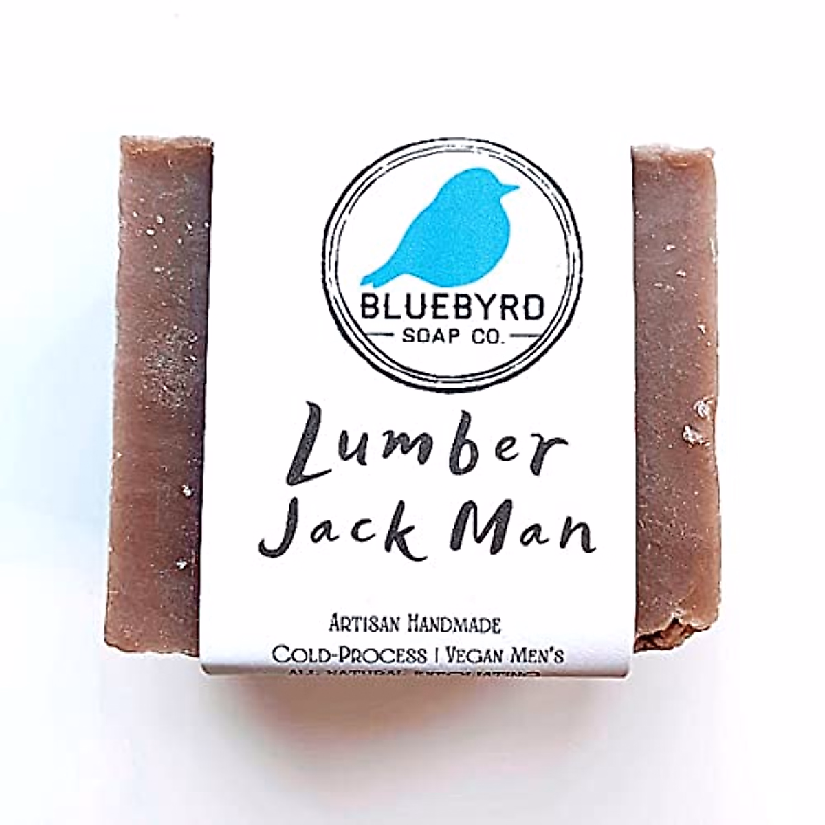 Bluebyrd Soap Co. Lumberjack Pumice Bar Soap for Men | Mens Natural Scrub Bar For Hands, Feet, & Body | Gritty Loofah Soap Bar | Pine Forest Scent Exfoliating Bar Soap (LUMBERJACK)