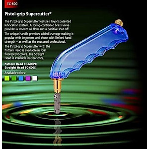Toyo Pistol Grip Glass Cutter, Assorted Colors