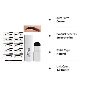 Eyebrow Stamp Stencil Kit Brow Stamp with Reusable Eyebrow Stencil Kit Eye Brow Stamping Kit Eyebrow Stamp Dark Brown