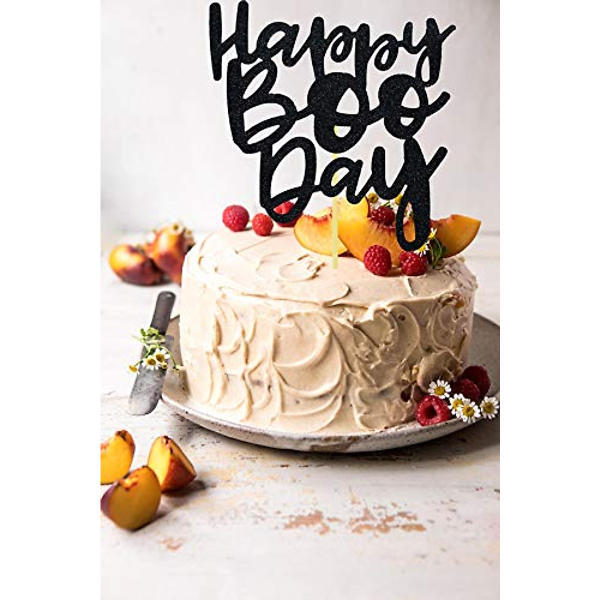 Happy Boo Day Cake Topper, Halloween Birthday Cake Topper, Here for the Boos Decorations, Ghost Halloween Birthday Party Decorations