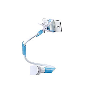 PowerTRC Cell Phone Clip Holder, Gooseneck Clamp Universal Lazy Mount Flexible Long Arm Bracket for 3.5-6.3" Phones Mobile Stand for Bed, Office, Kitchen with Maneuverable Arm