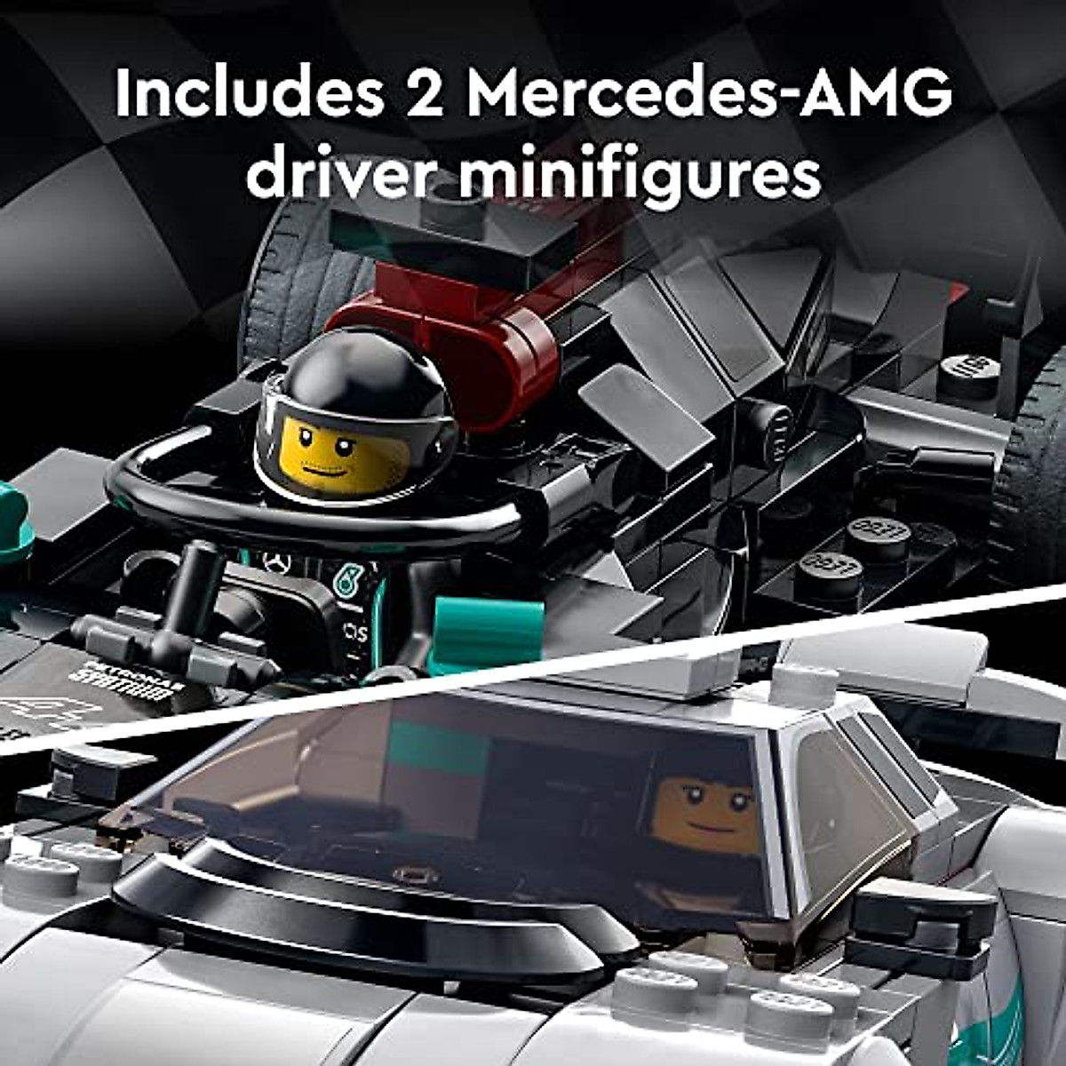 LEGO Speed Champions Mercedes-AMG F1 W12 E 76909 Performance & Project One Toy Car Set, Mercedes Model Car Building Kit, Collectible Race Car Toy, Great Car Gift for Kids and Teens