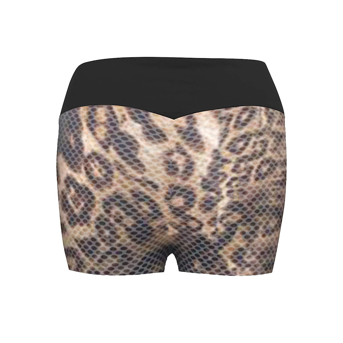 Bblulu Womens Hip Lift High Waist Yoga Shorts Textured Printing Running Butt Lifting Fitness Sports Workout Short Pants