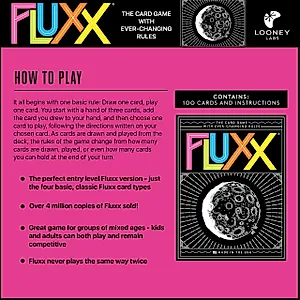 Looney Labs Fluxx 5.0 Card Game Fun, Fast-Paced, Ever-Changing Rules, Perfect for Family Game Night and Parties
