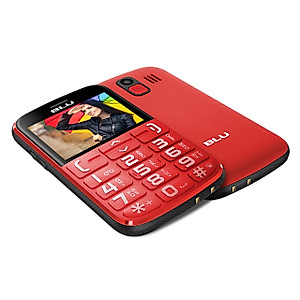 BLU JOY - 2.4", Factory Unlocked Phone - Red