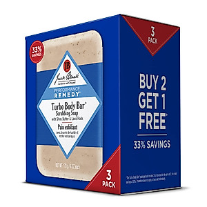 Jack Black - Turbo Body Bar Scrubbing Soap, 6 oz Pack of 3 - Amazon Exclusive