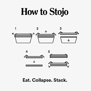 STOJO Collapsible Sandwich Box – Lilac Purple, 24oz - Reusable Food Storage Container - To-Go Travel Silicone Bowl for Hot and Cold Food - for Meal Prep, Lunch, Camping and Hiking - Dishwasher Safe