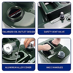 2.6 Gallon Metal Tank, Jerry Can - (10L Green)