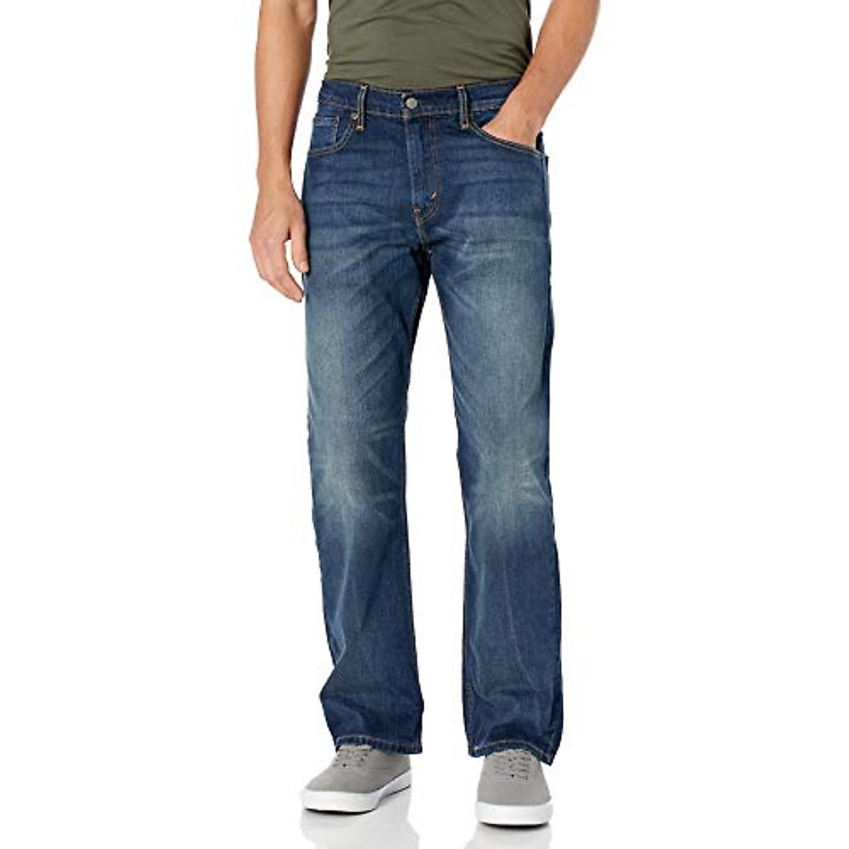 Levi's Men's 569 Loose Straight Fit Jeans, Crosstown-Stretch, 34W x 30L
