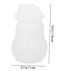 FAVOMOTO 2 Sets Snowman Jar Mold Tray Resin Mold Resin Tray Molds Ring Holder for Jewelry Snowman Candy Jar Molds Snowman Storage Bottle Fruit Bowl Resin Molds Storage Bottle Silicone Mould