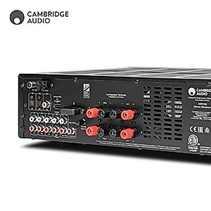 Cambridge Audio AXR100 100-Watt Stereo Receiver with Bluetooth | Built-in Phono Stage, 3.5mm Input, AM/FM with RDS