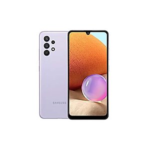 Samsung Galaxy A32 4G Dual A325F-DS 128GB 6GB RAM Factory Unlocked (GSM Only | No CDMA - not Compatible with Verizon/Sprint) International Version - Awesome Violet (Renewed)