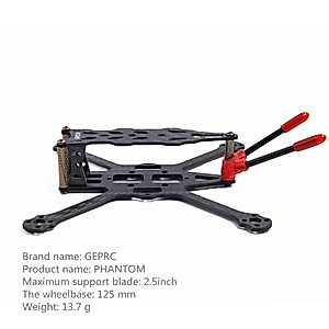 GEPRC GEP-PT PHANTOM 2.5inch 125mm Toothpick Quadcopter FPV Rcing Drone 3K Carbon fiber Frame Kit