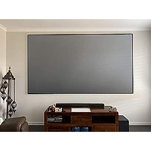 120inch 4k Ultra Short Throw PET Crystal ust CLR Screen 16:9 Ceiling Light Rejecting Projection Screen for Ultra Short Throw Projector Fixed Frame Screen for Home Theater, Boardroom