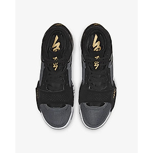 Nike Jordan Zion 2 Unisex Shoes, Black/Metallic Gold, 8 M US