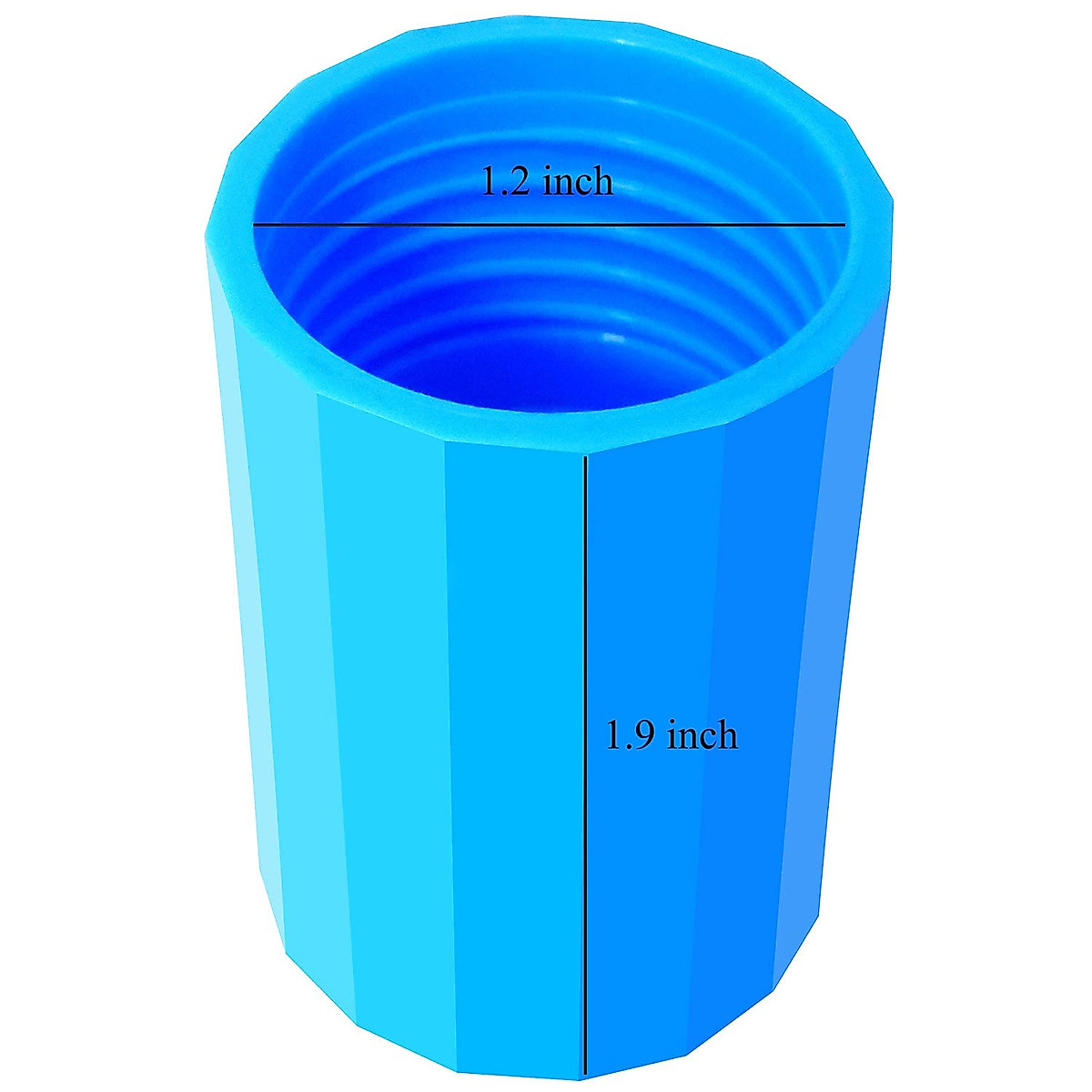 ZUPAYIPA 1 Pieces Vortex Bottle Connectors Tornado in A Bottle Fountain Connection Cyclone Tube Tornado Connector, Doesn't Leak. Blue