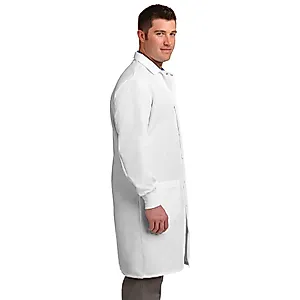 Red Kap Unisex Specialized Cuffed Lab Coat with 3 Front Pockets, White, X-Large