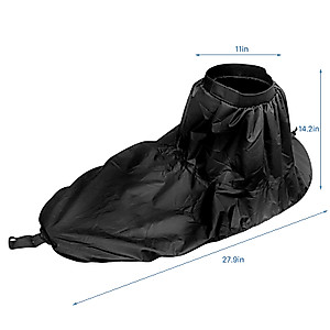 Kayak Sprayskirt Cover,Universal Nylon Marine Boat Canoe Kayak Splash Spray Skirt Deck Sprayskirt Waterproof Cover (Black1) Spray Deck Kayak 2.2 Deck Spray Skirt Kayak Spray Skirts