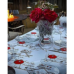 California Trendz Fitted Tablecloth Rectangle Cover 6 Ft Folding Table-Size 30x72 in.Flannel Backed Vinyl Plastic Tablecloth,Elastic Table Cover,Waterproof Fitted for Camping,Patio,Outdoor
