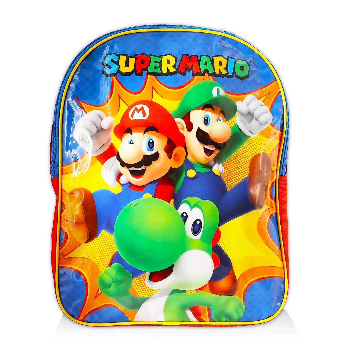 Mario Backpack for Boys - Mario Backpack, Water Bottle, Stickers, More | Mario Backpack for Boys 4-6