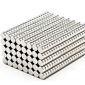 Magpross 100 Pieces 5 x 1.5mm DIY Project Tiny Round Disc Small Multi-use Refrigerator Decorate Gadgets for Refrigerator Science Crafts Projects